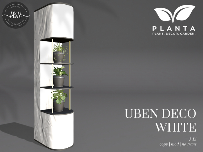 Second Life Marketplace - Planta - Uben Deco White